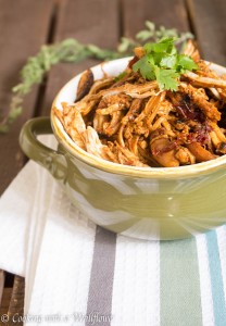 Honey Chipotle Shredded Chicken - Cooking with a Wallflower
