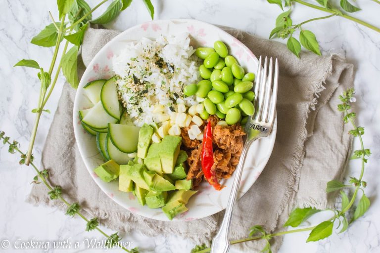 Spicy Thai Chili Tuna Poke Bowl - Cooking with a Wallflower