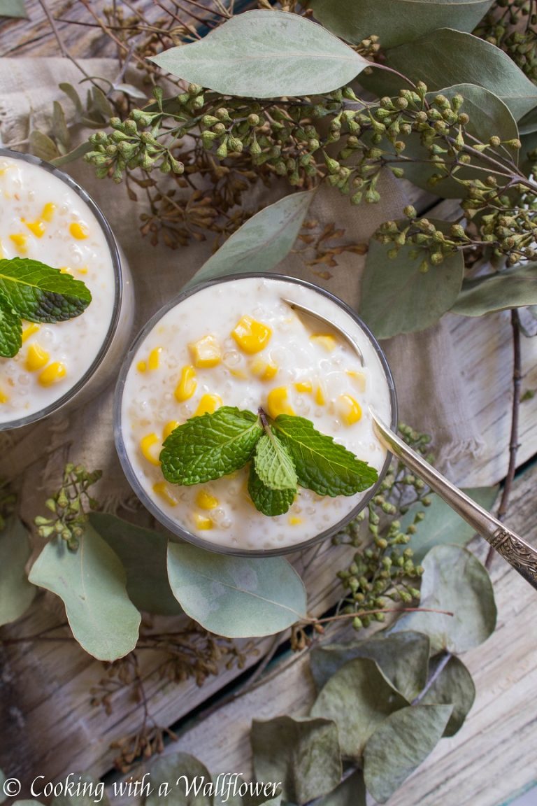 Coconut Corn Tapioca Pudding - Cooking with a Wallflower