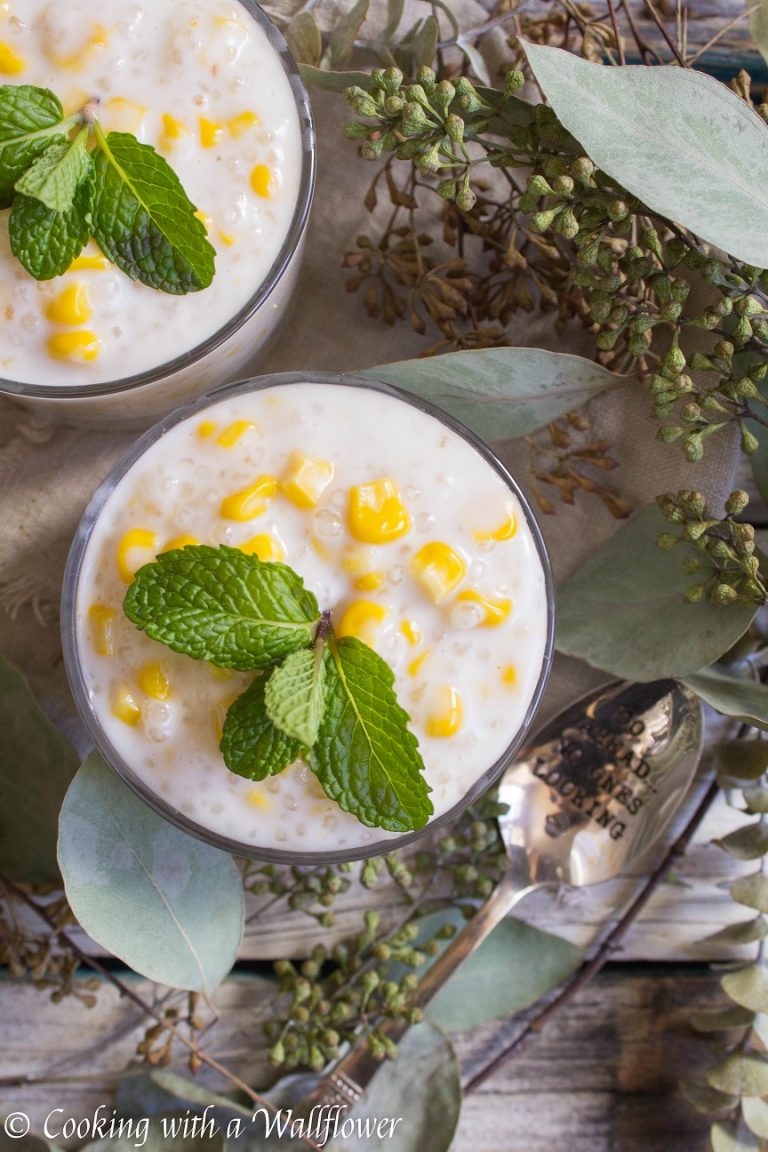 Coconut Corn Tapioca Pudding - Cooking with a Wallflower