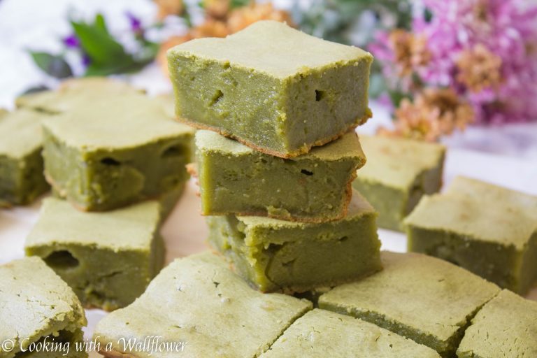 Matcha Butter Mochi Cake - Cooking with a Wallflower