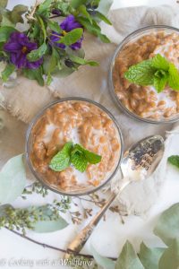 Earl Grey Rice Pudding - Cooking with a Wallflower
