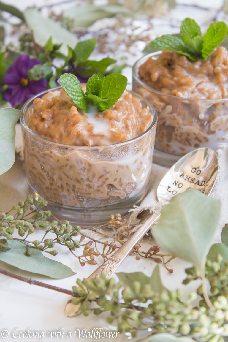 Earl Grey Rice Pudding - Cooking with a Wallflower