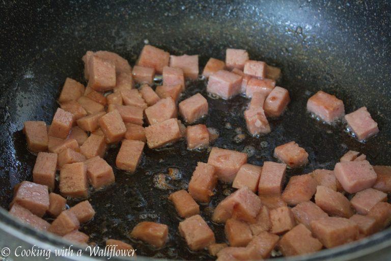 Kimchi Spam Fried Rice - Cooking with a Wallflower