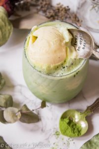 Matcha Latte Float - Cooking with a Wallflower