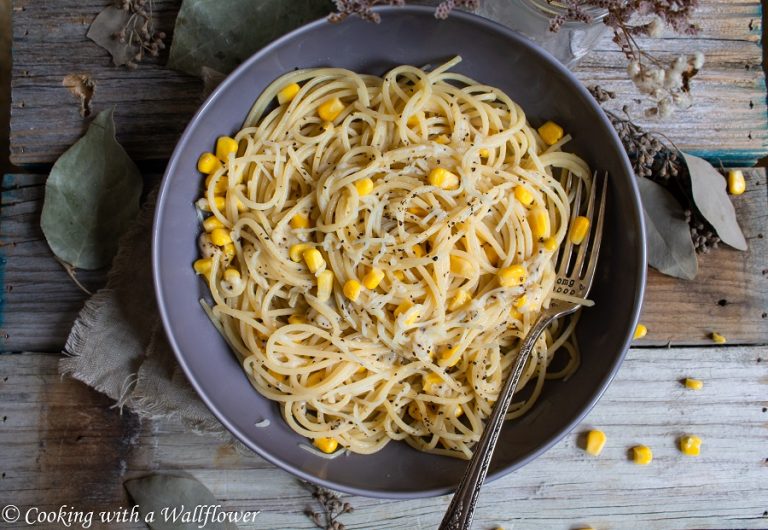 Corn Cacio e Pepe - Cooking with a Wallflower