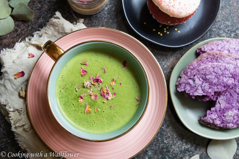 Matcha Rose Latte - Cooking with a Wallflower